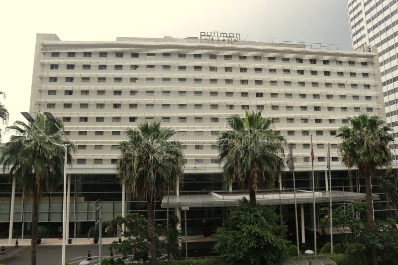 Low Angle View of Pullman Hotel Building in Jakarta Editorial Stock ...
