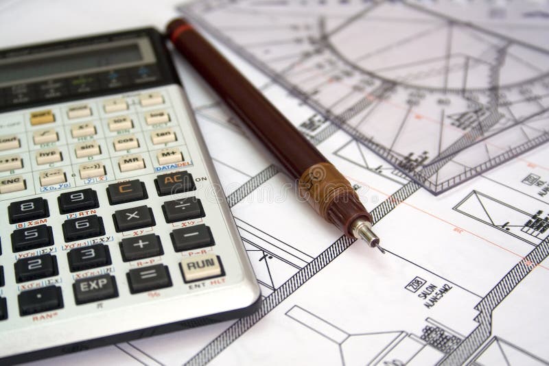 Architect Drawing stock image. Image of diagram, graphic - 1422047