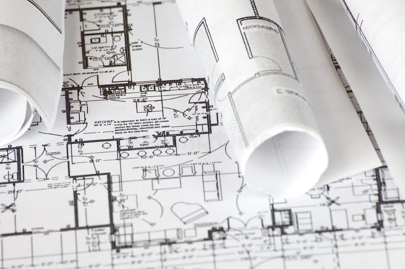 Architectural plan stock image. Image of dwelling, engineering - 41358959