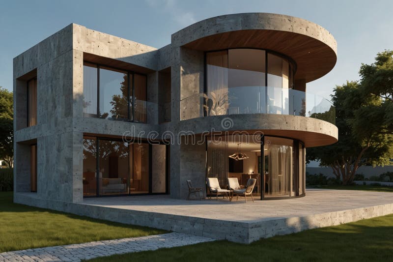 Architectural Plan of a Heart-shaped House, Two-dimensional Stock ...