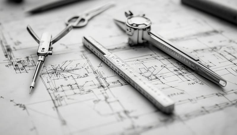 Architecture Plan & Tools. Architecture Plan of Interior & Work Tools ...