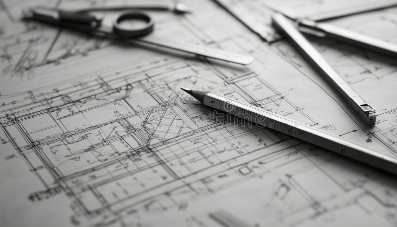 Architecture Plan & Tools. Architecture Plan of Interior & Work Tools ...