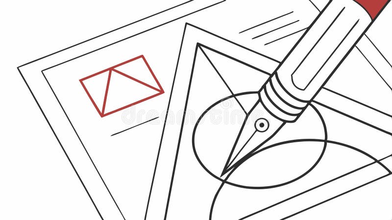 Architectural Plan with Pen Technical Drawing Vector Design Generative ...