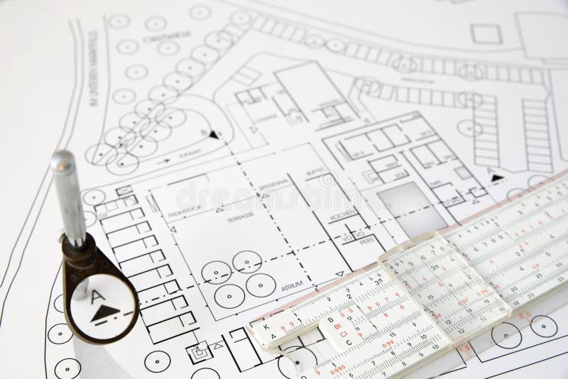 Architectural draft stock photo. Image of design, plan - 7891688