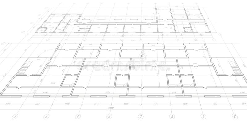 Architectural Plan,technical Project .House Plan Project .Engineering ...