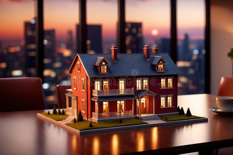 Architectural Planning and Design, Model of House on Table in Modern ...