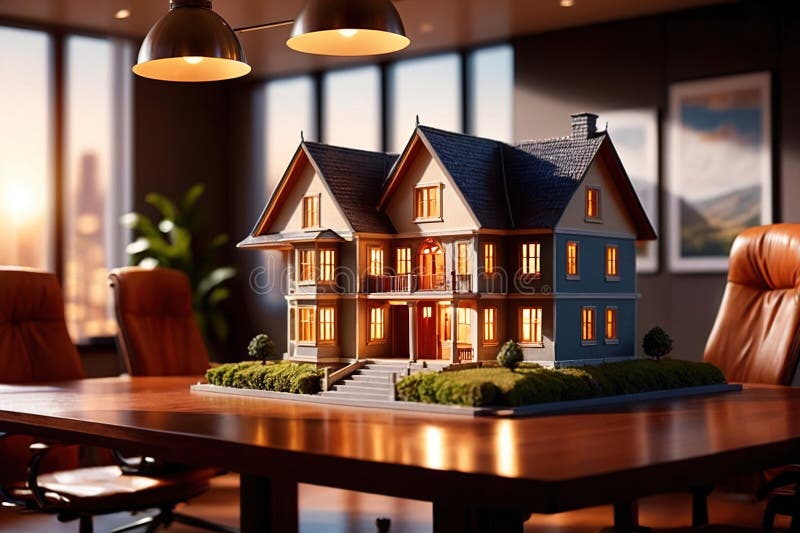 Architectural Planning and Design, Model of House on Table in Modern ...
