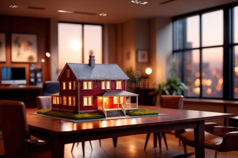 Architectural Planning and Design, Model of House on Table in Modern ...