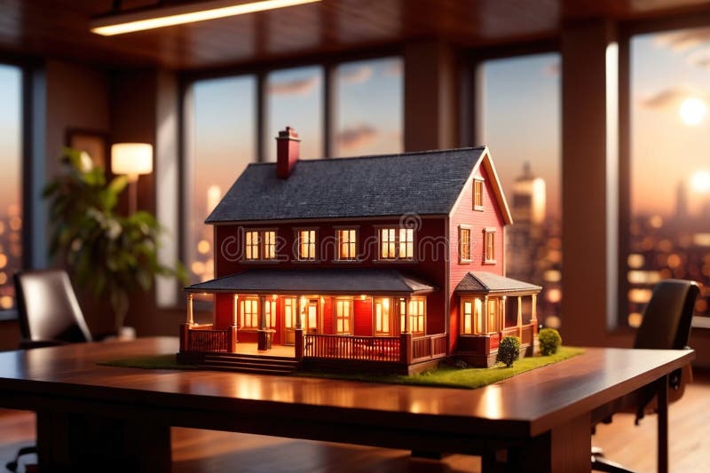 Architectural Planning and Design, Model of House on Table in Modern ...