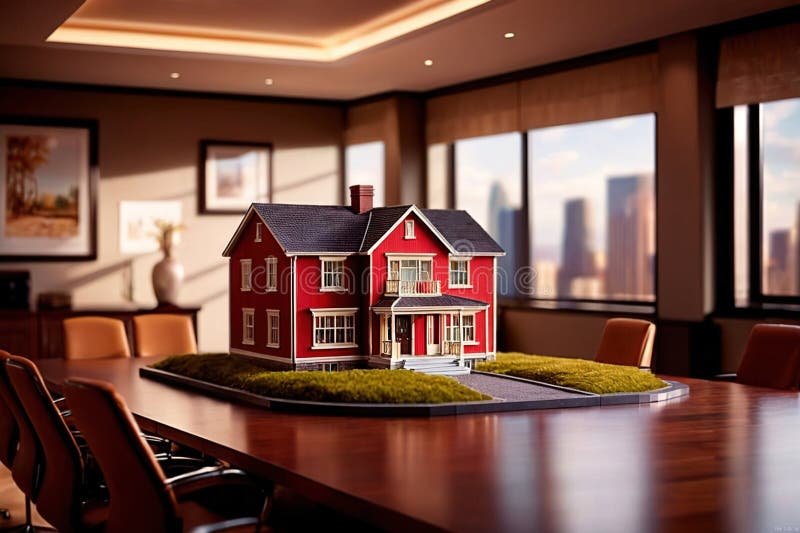 Architectural Planning and Design, Model of House on Table in Modern ...