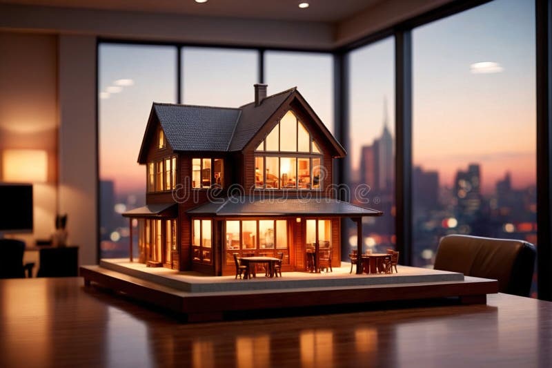 Architectural Planning and Design, Model of House on Table in Modern ...