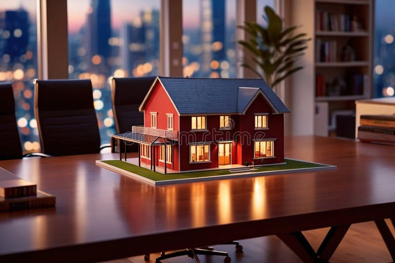 Architectural Planning and Design, Model of House on Table in Modern ...