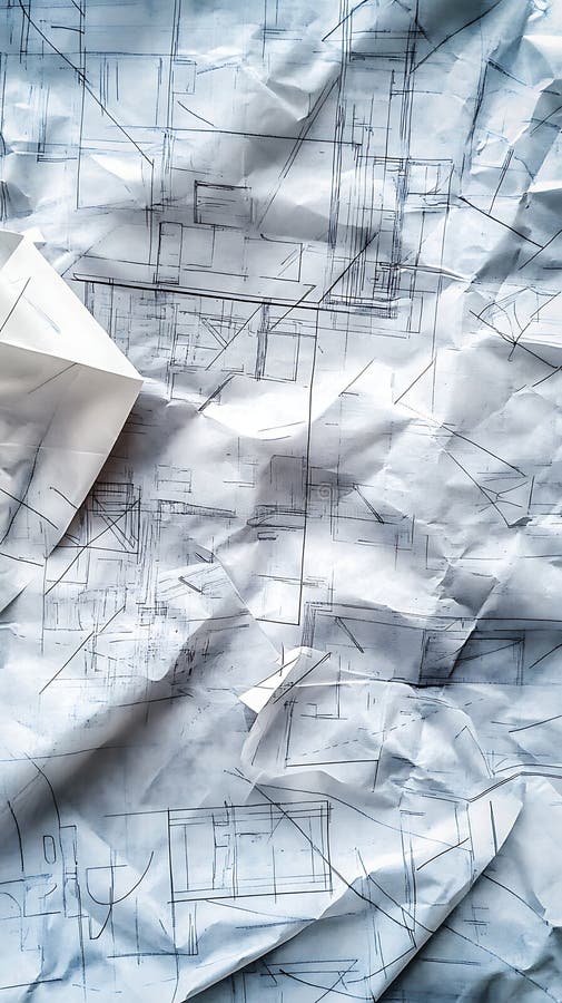 Architectural plans stock illustration. Illustration of structure ...