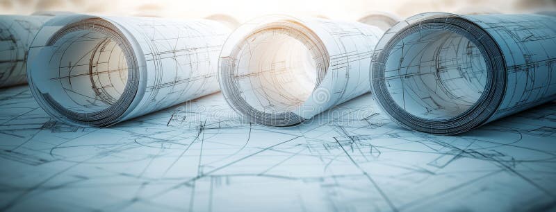 Architectural Plans for a Residential Building, Displayed As a Banner ...