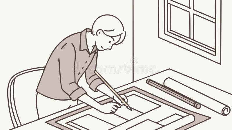 Architectural Plans Vector Graphic for Design & Planning, Vector Design Generative AI Stock ...