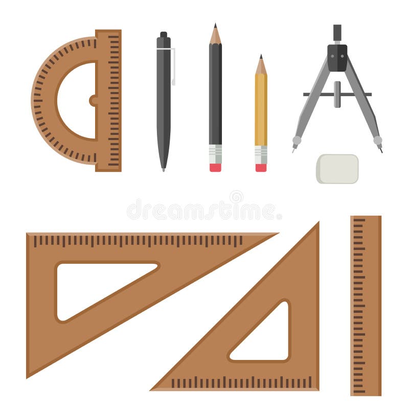 Compass Ruler Pencil Architectural Drawing Stock Illustrations – 206 ...