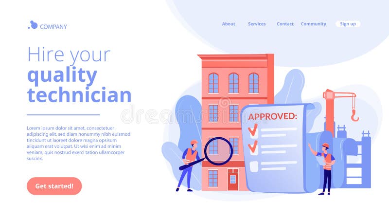 Construction Quality Control Abstract Concept Vector Illustration ...