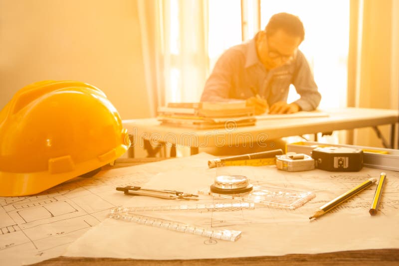 Architectural project, stock image. Image of male, paper - 114901743