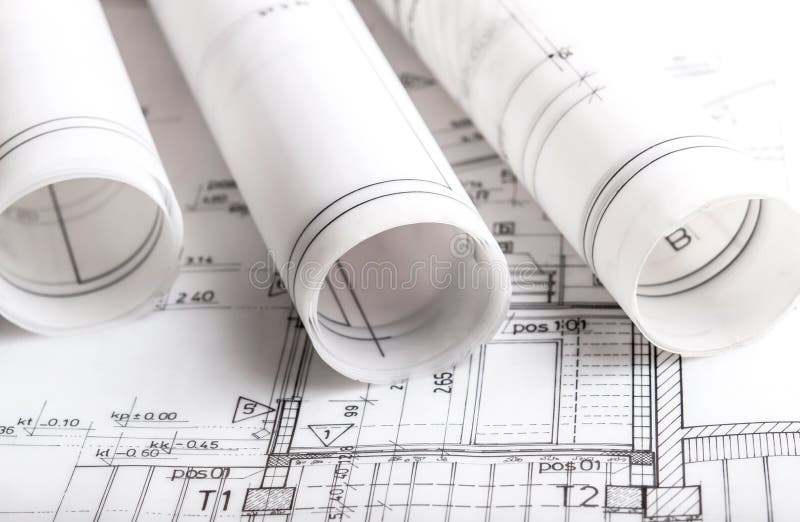 Architectural project stock image. Image of flat, modern - 43041451