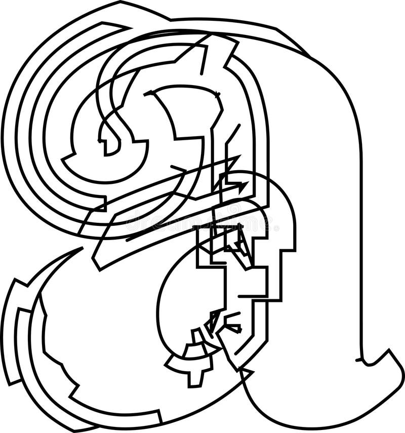 Architectural Project Font, Technical Draw Style Alphabet. Geometrical ...