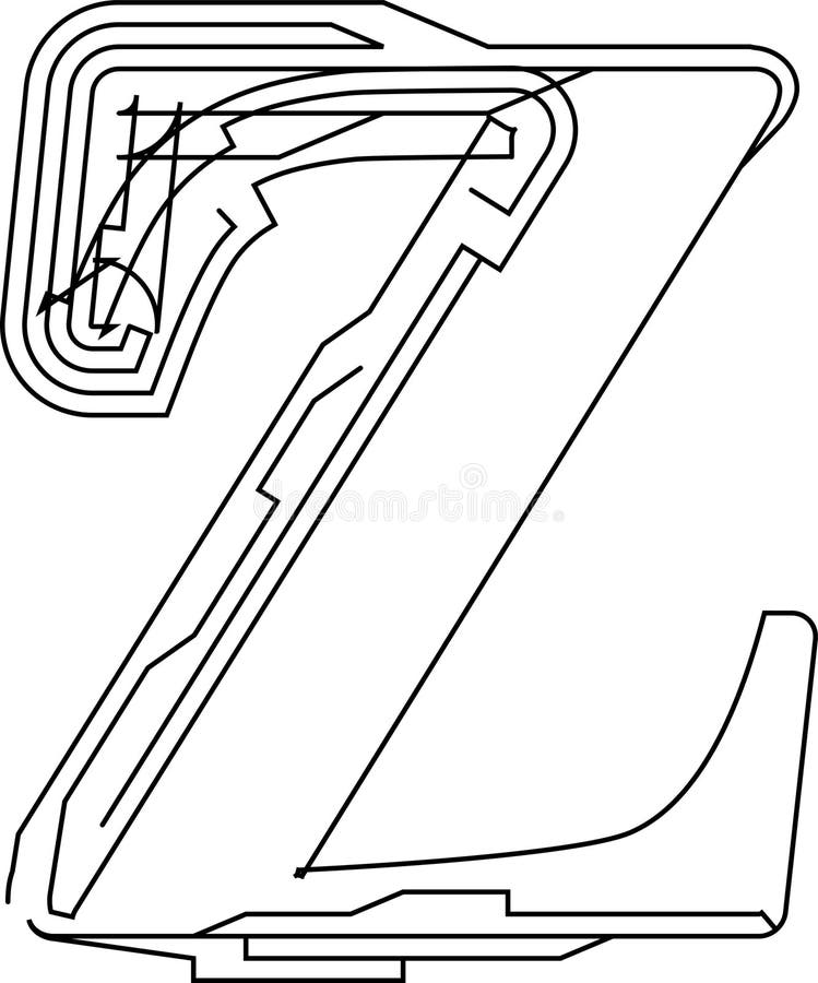 Architectural Project Font, Technical Draw Style Alphabet. Geometrical ...