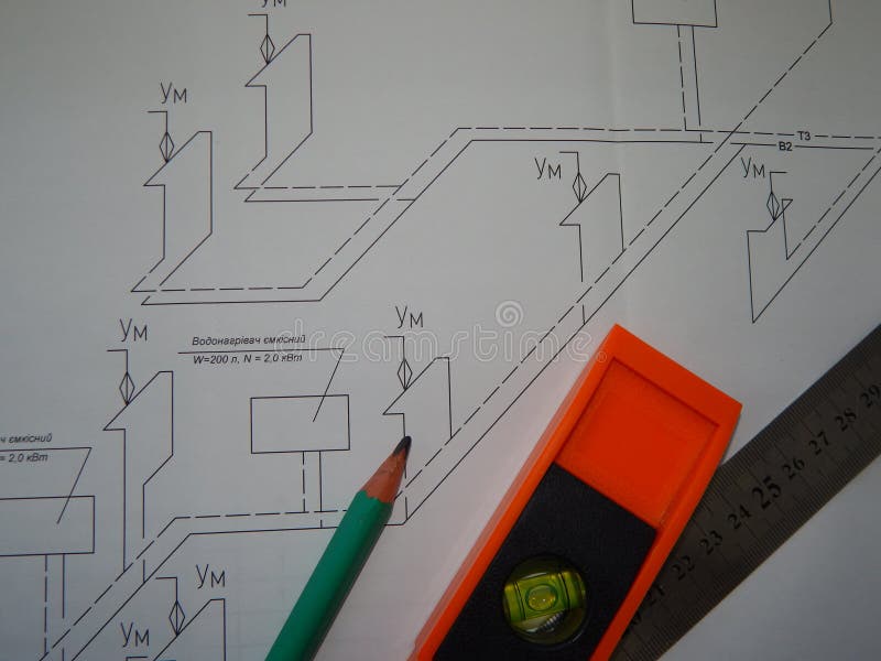 Architectural Projects Architect Work, Design Stock Photo - Image of ...