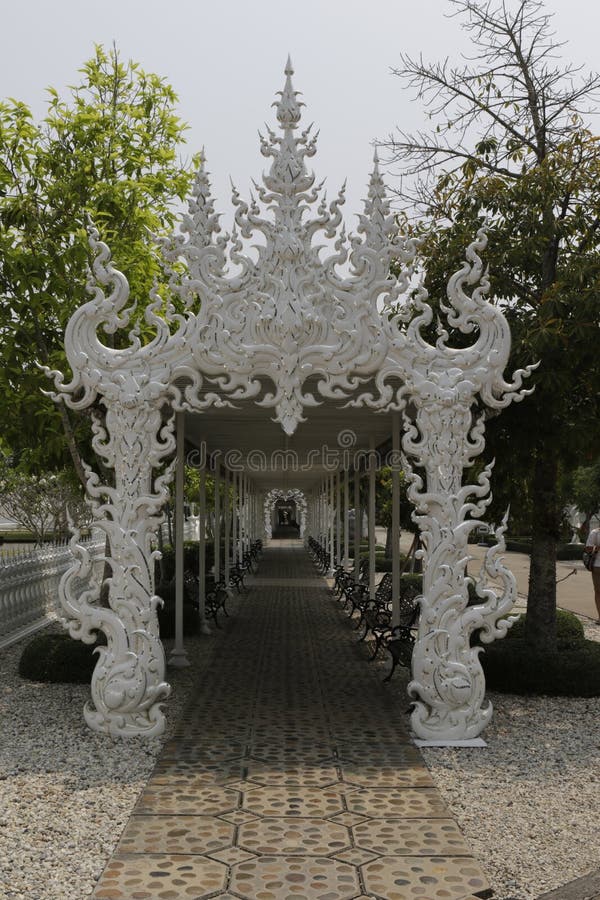 Architectural Promenade: the Way Forward through a Hall Stock Photo ...