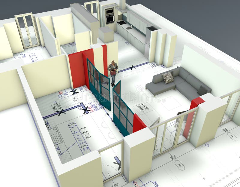 Architectural Redesign of an Apartment, Reformulation of the Interior ...