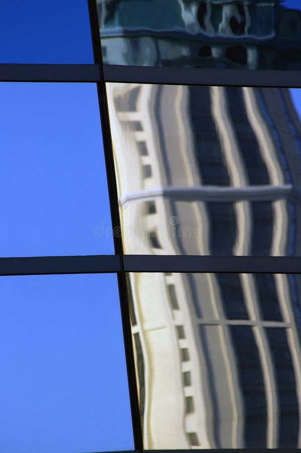 Architectural Reflection stock image. Image of grey, architectural ...