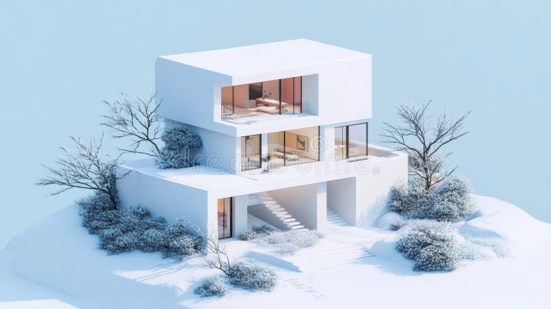 Isometric View Modern Suburban House Stock Photos - Free & Royalty-Free ...