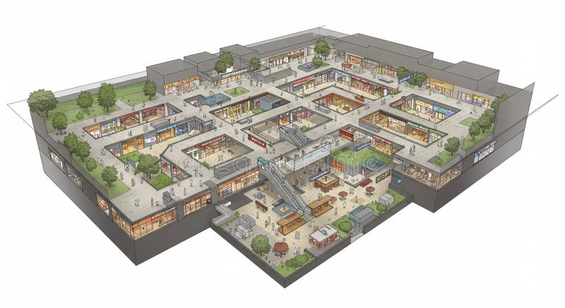 Rendering Modern Mall Stock Illustrations – 3,789 Rendering Modern Mall ...