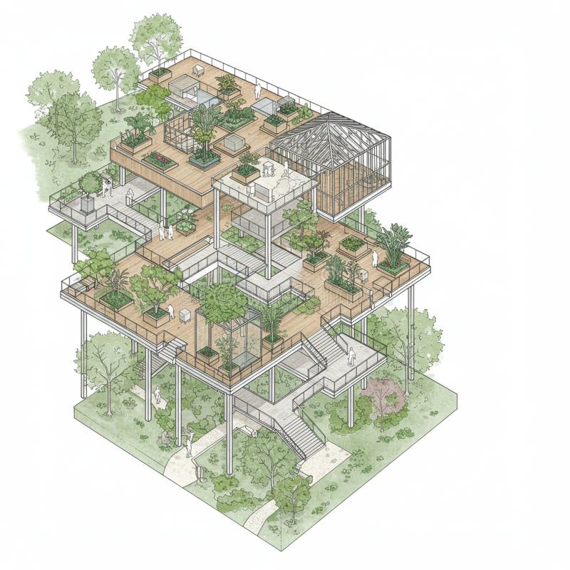 Architectural Connecting Structure Stock Illustrations – 271 ...