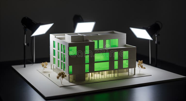Architectural Rendering Under Studio Lights Showcases Design Precision ...