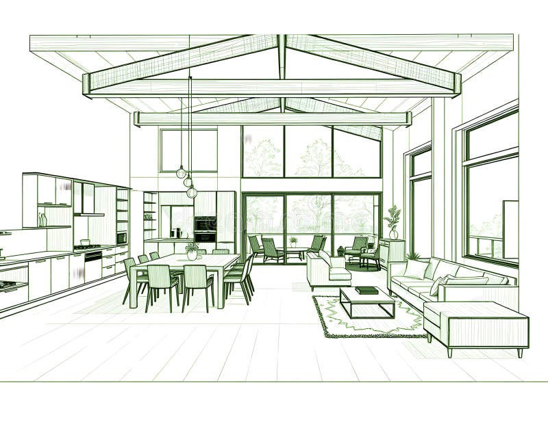 An Architectural Representation of a Contemporary Apartment Building ...