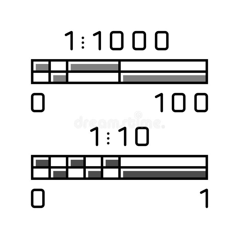 Architectural Scale Drafter Color Icon Vector Illustration Stock ...