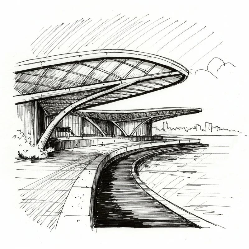 Curved Wavelike Structure Stock Illustrations – 150 Curved Wavelike ...