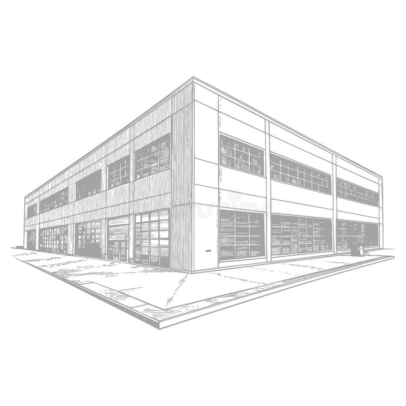 Industrial Building Drawing