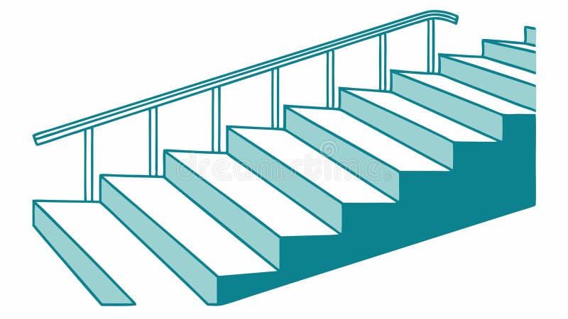 Architectural Stairs: Ascent Progress Symbol, Vector Design Generative ...