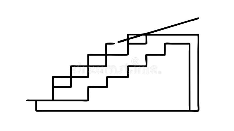 Architectural Stairs Icon: Ascent, Progress Design. Vector Design ...
