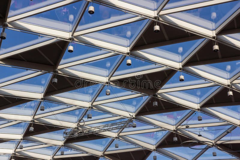 Architectural Steel and Glass Structures Modern Architecture Stock ...