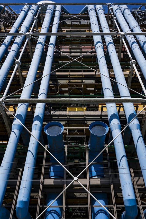 Architectural Structure of the Centre Pompidou Building Editorial Photo ...