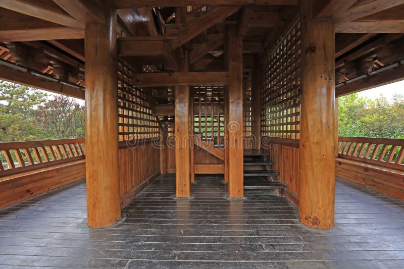 Architectural Structure of Chinese Style Attic Stock Photo - Image of ...