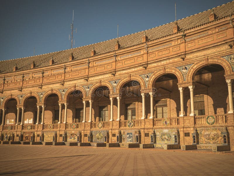 Arched Columns with Decorative Elements Stock Photo - Image of exterior ...