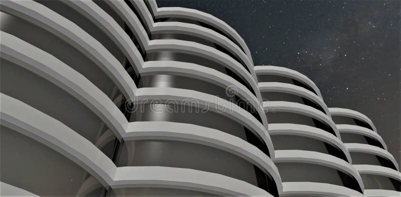 An Architectural Structure in the Form of Four Combined Cylinders ...