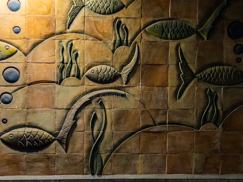 Architectural Structures in Iran Metro Stations Stock Photo - Image of ...