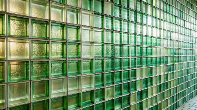 An Architectural Study of a Wall Composed of Interlocking Green Glass ...