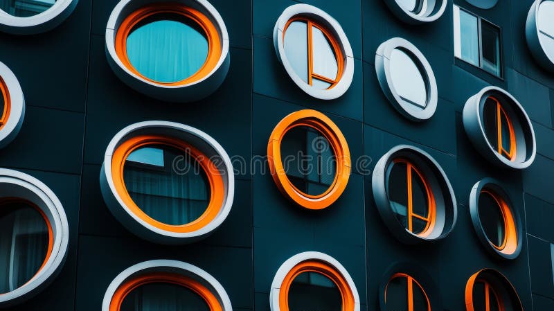 An Architectural Style Characterized by Blue Facades and Round Windows ...