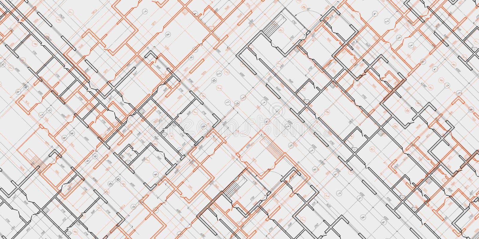Architectural Technical Drawing of the House.Design Engineer Workplace ...