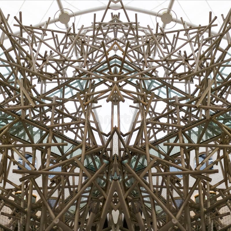 Architectural Tubes Abstract Art Background Stock Illustration ...