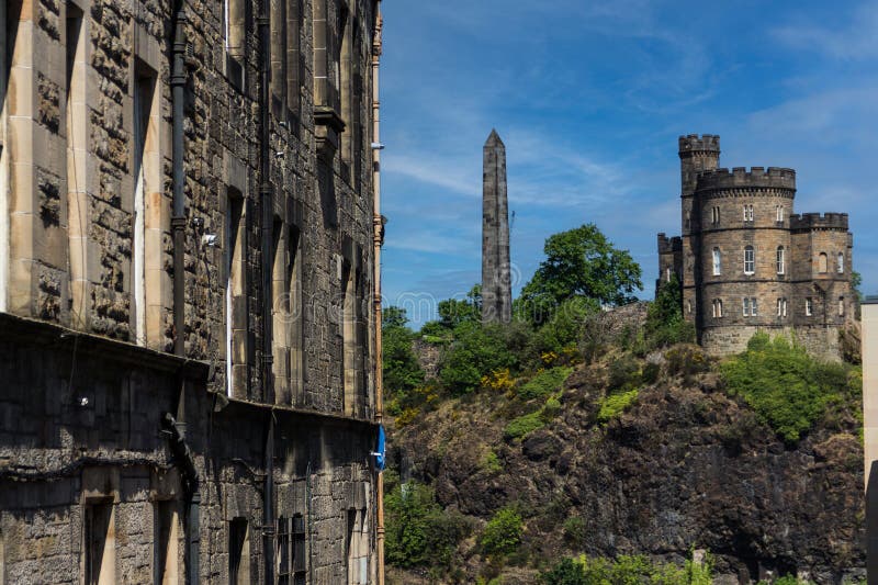Historic Edinburgh: a Glimpse of Monuments Editorial Stock Photo ...